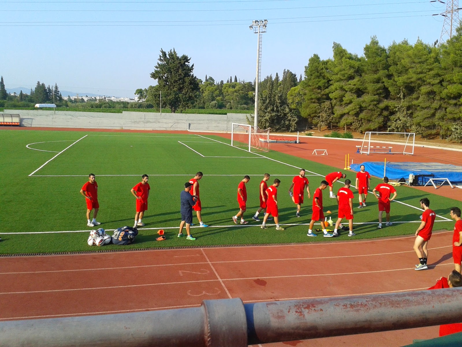 Olympiakos liosion f.c: ΕΙΚΟΝΕΣ ΑΠΟ ΤΗΝ ΣΗΜΕΡΙΝΗ ΠΡΟΠΟΝΗΣΗ