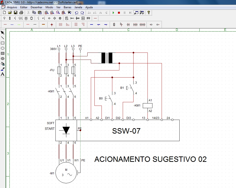 Esquema De Ligação Soft Starter Ssw 07 - BRAINCP