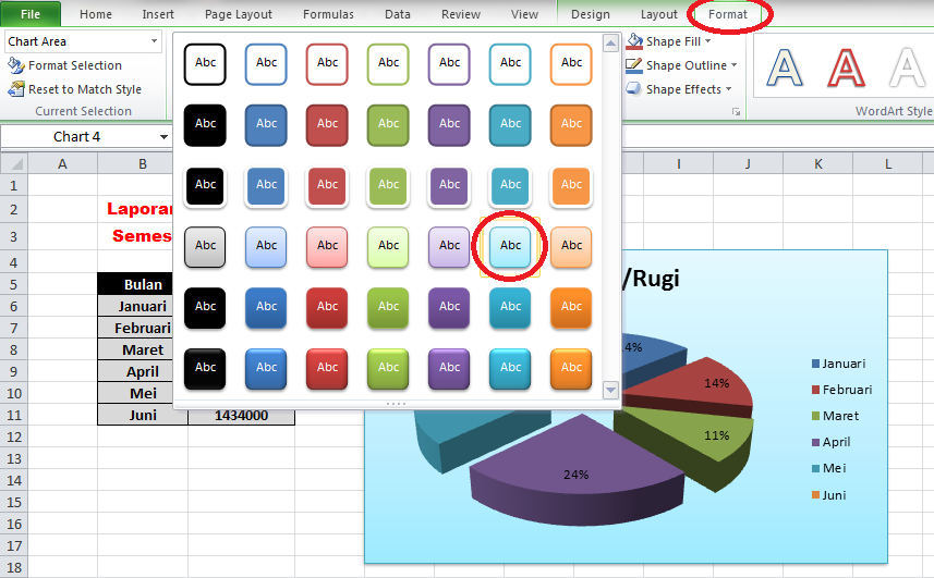 TUTORIAL CARA MEMBUAT GRAFIK PIE | BELAJAR BARENG YUKS