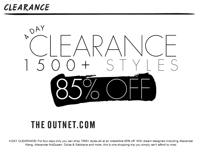 The Outnet Clearance Sale! - Emily Jane Johnston