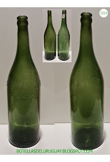 Botellas del Uruguay: 884. Agua o Cerveza (?) Salus, Salus, Minas