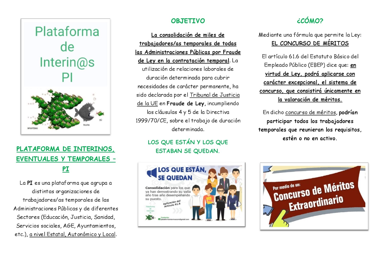 PI Alicante: TRIPTICO INFORMATIVO