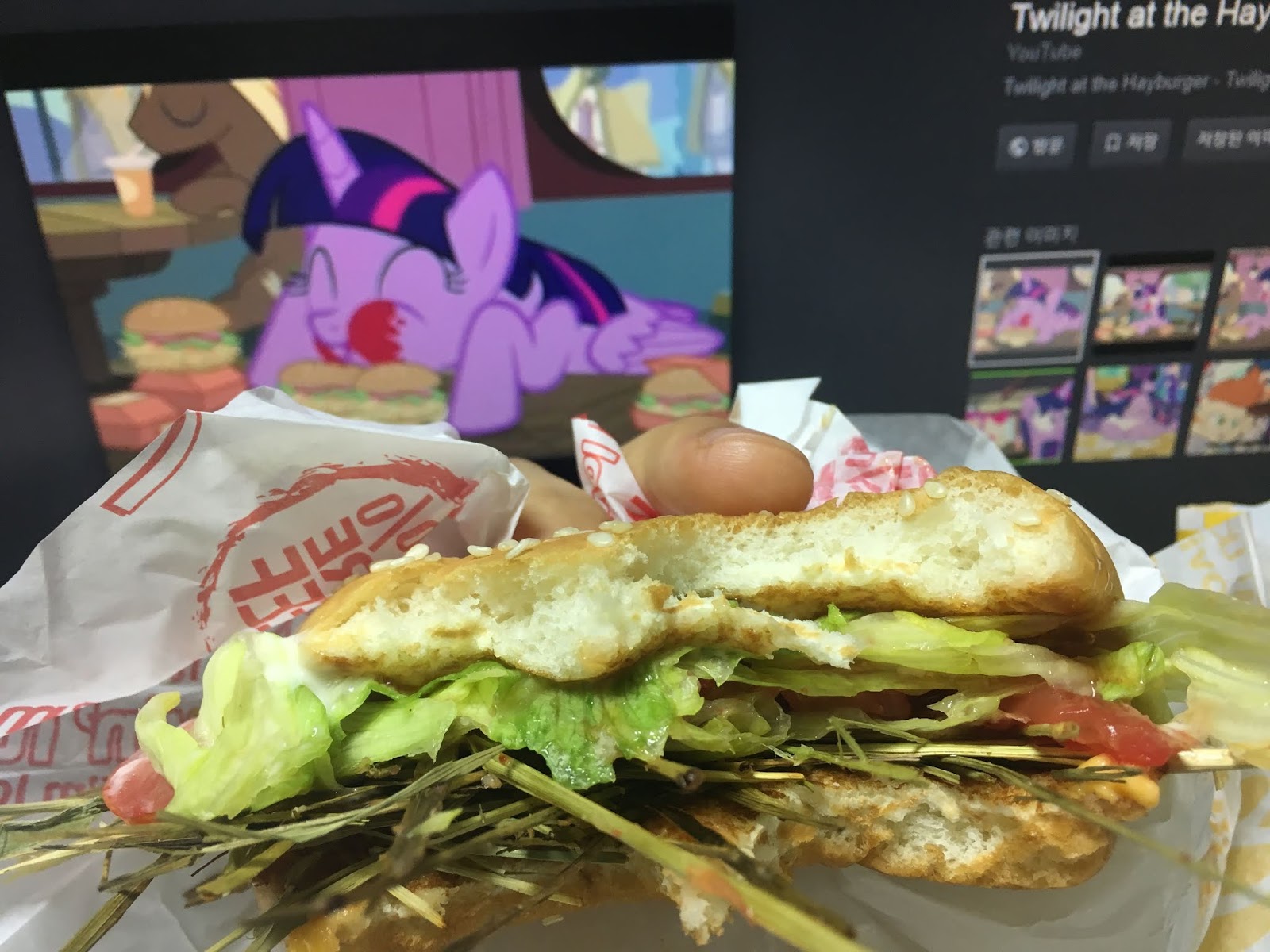 Horse News: Real, Living Human Being Eats Horse Food - "Hayburger ...