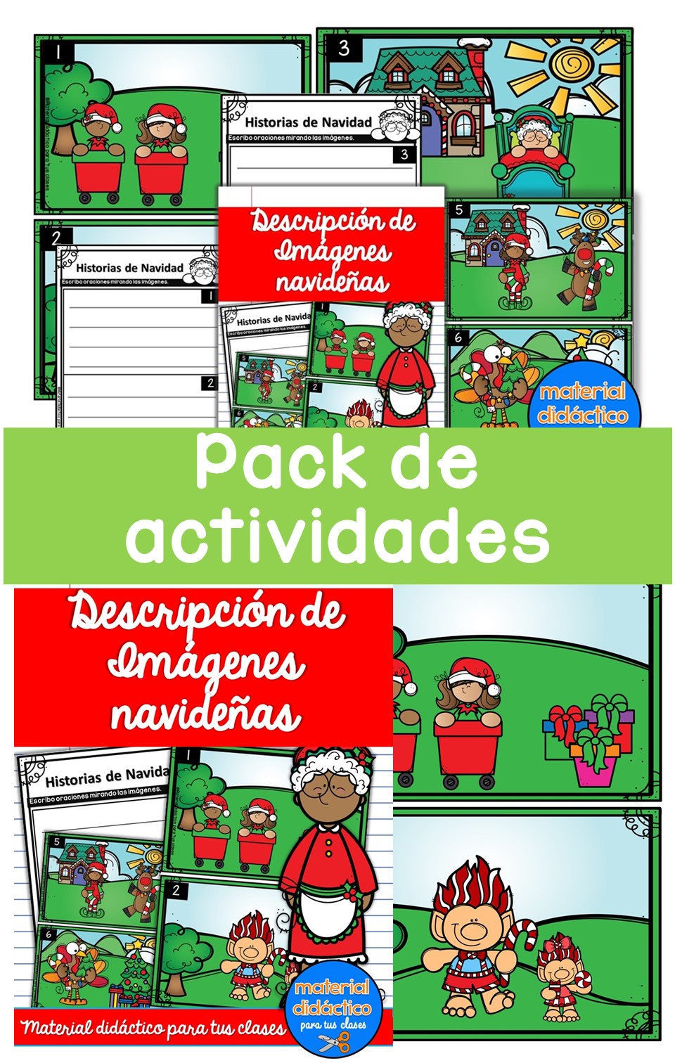 El alfabeto y la escritura en Navidad - Material Didactico para tus clases
