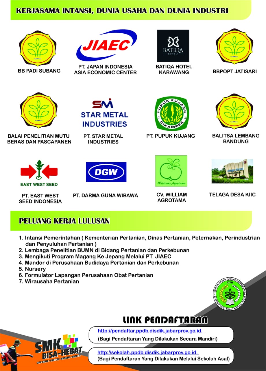 JURUSAN ATPH DAN APHP SMKN PERTANIAN KARAWANG ~ SMKN Pertanian Karawang