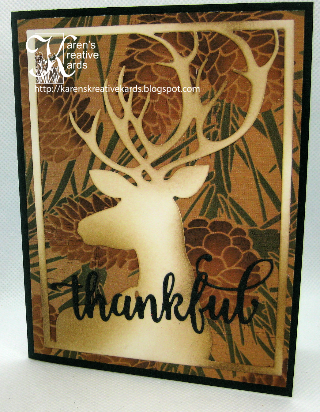 Karen's Kreative Kards: Three More IO Deer Frame Cards From My Newest Video