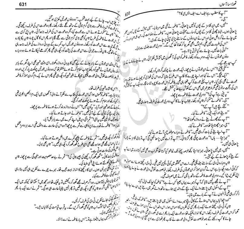 Kutab Library: Thora sa asman by Umaira Ahmed Part 3 Online Reading.