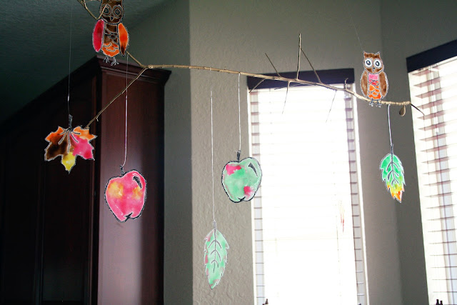 Buggie and Jellybean: DIY Fall Hanging Art