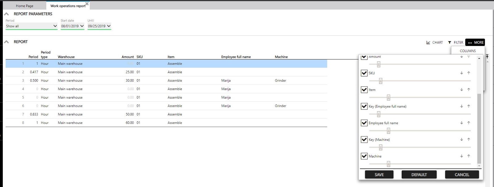 Work-operation-report-employees - ERPAG