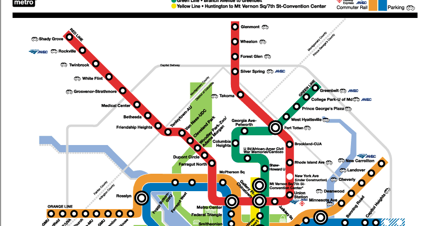 Dc Blue Line Metro Map - United States Map