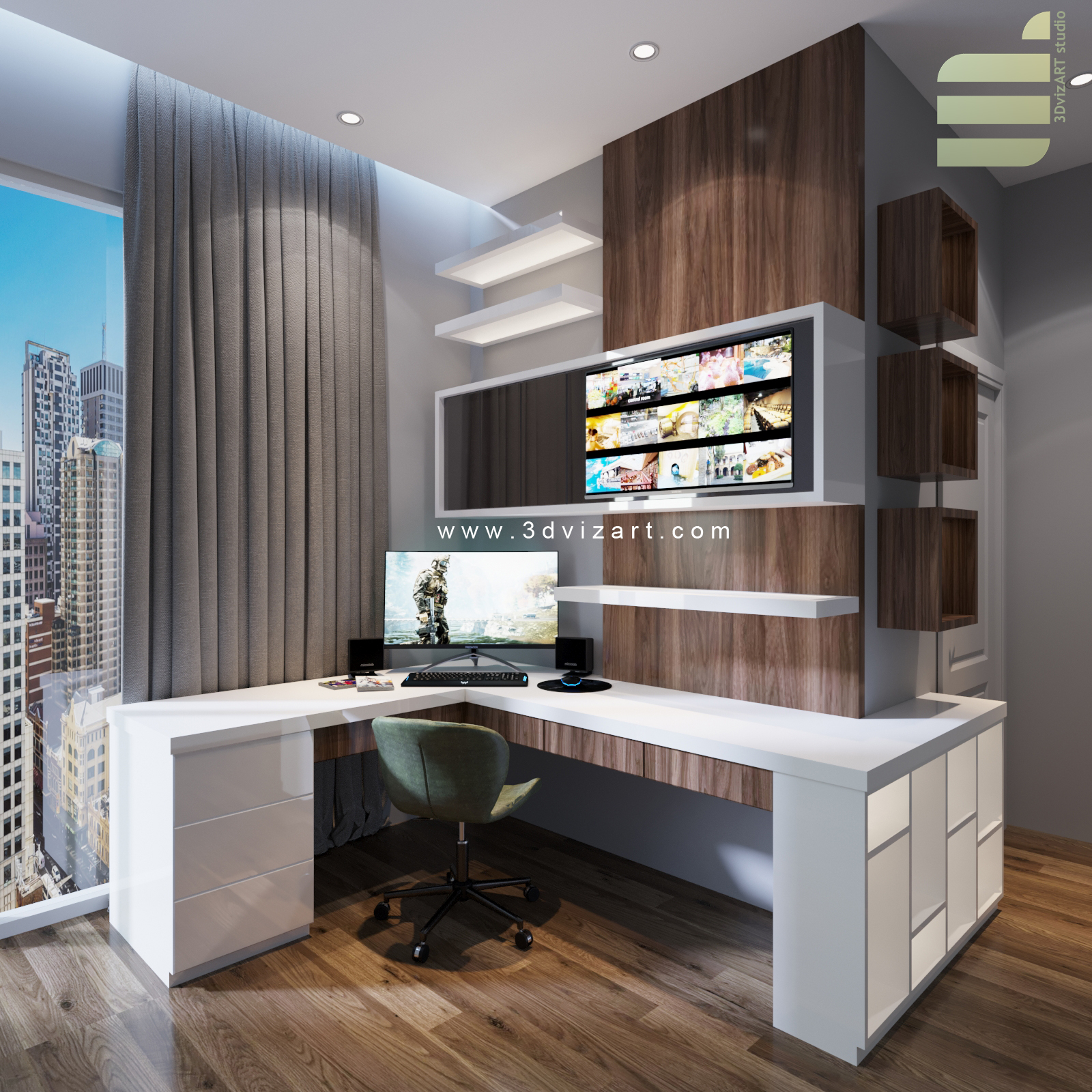 Work Space Area | 3DvizART studio ARTchitecture & interior