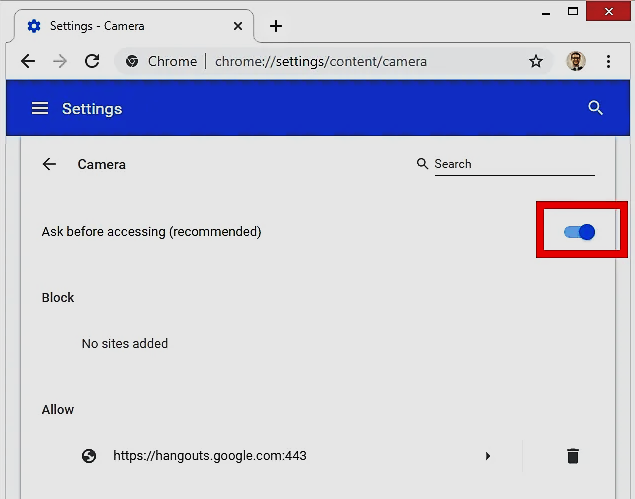 How to block sites from using the camera and microphone on browsers ...