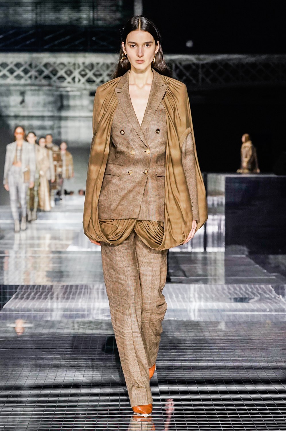 Top models walk the Burberry Fall/Winter 2020 London Fashion Week Show