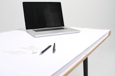 cathrine andrea: A Giant Post-it Note Desk