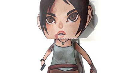 Tomb Raider : Lara Croft Paper Toy | Paperized Crafts
