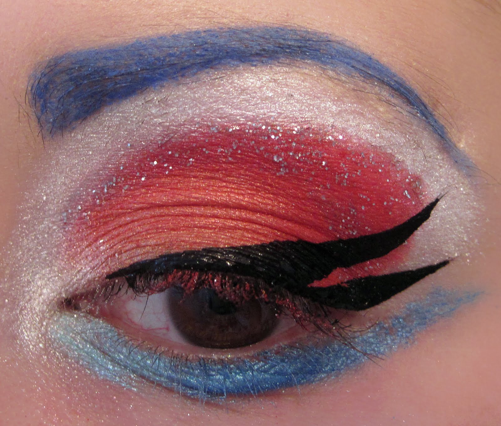Bumzigana's World of Creativity: Red, White, and Blue Sequin Makeup ...