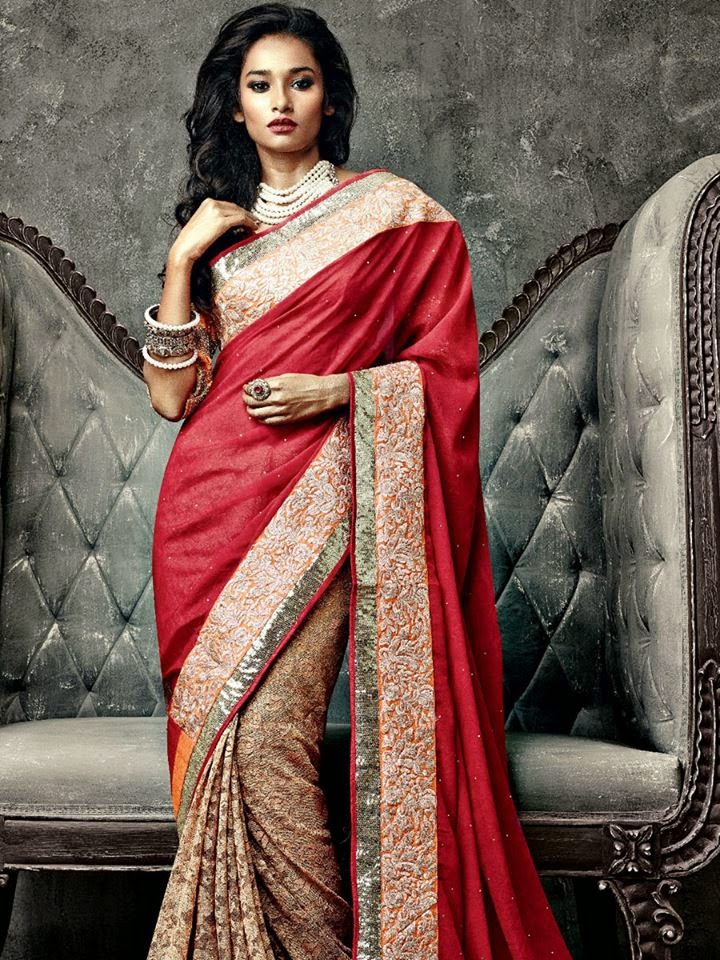 Natasha Couture New Classy Sarees Collection 2014-15 | Summer And Party ...