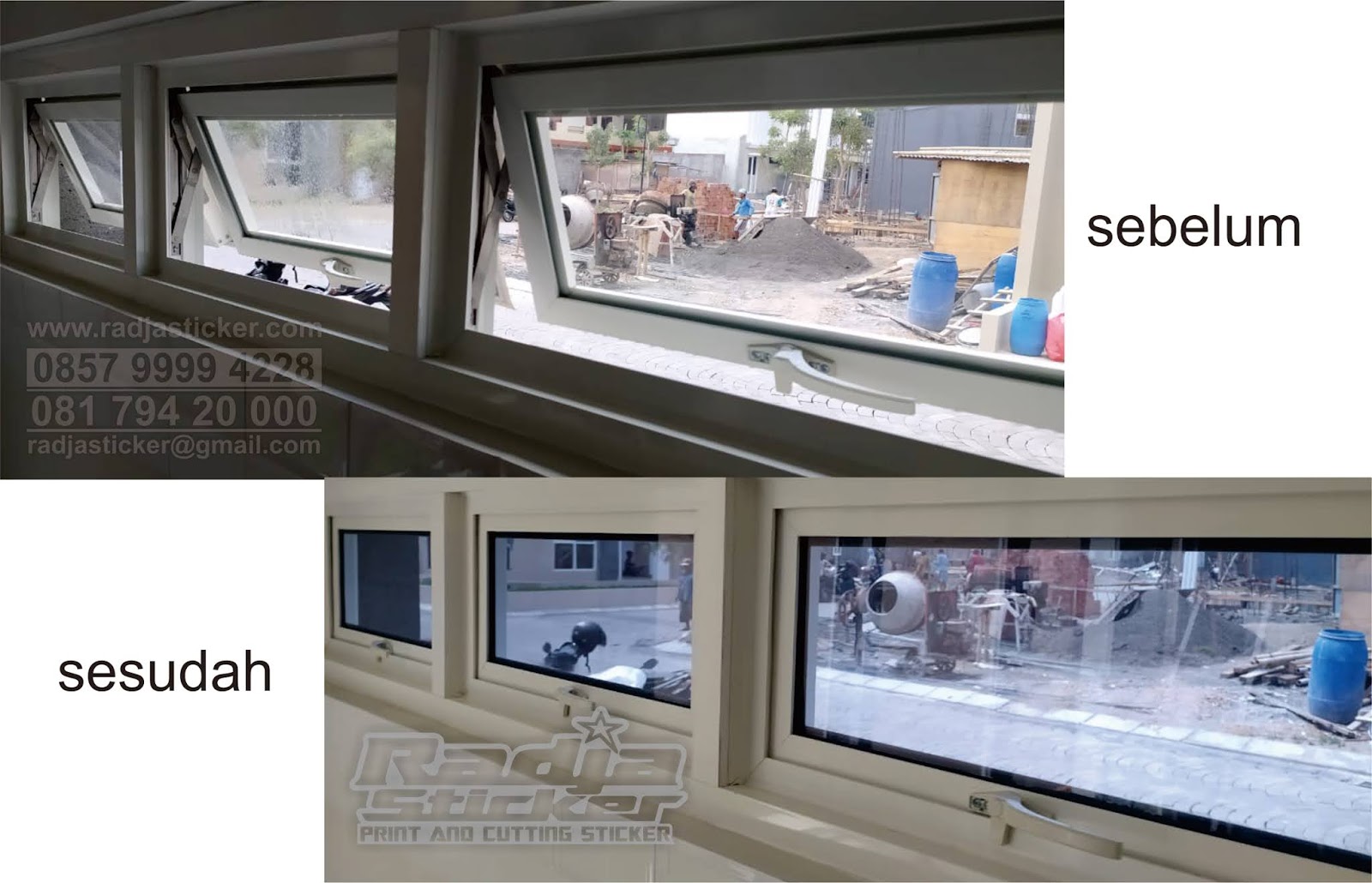 Stiker Kaca Cermin | Stiker Kaca Silver Black | Kaca Film Mirror Black ...