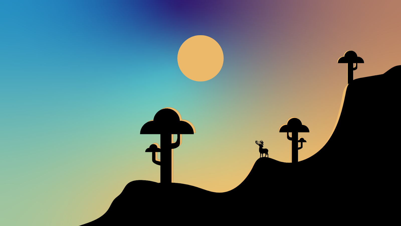 8K Wallpaper for PC: Minimalist Nature Landscape - Heroscreen