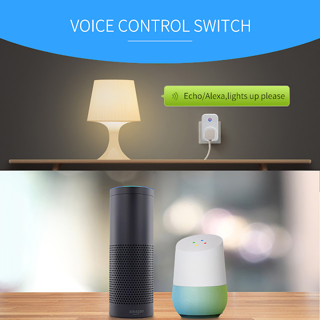 UK Smart Plug Socket Work with Amazon Alexa Echo Voice control