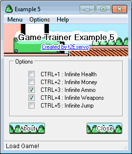 t2Eservo: Game Trainer GUI Tutorial