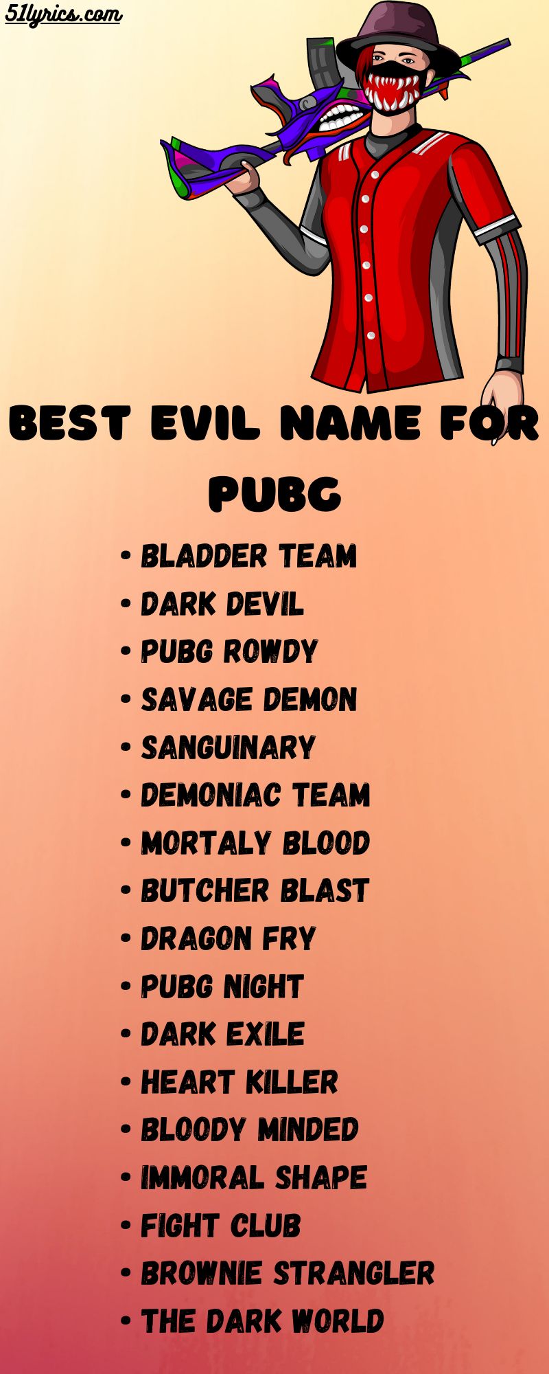 66 Evil Names For PUBG Be Unique With These Names 66-evil-names-for-pubg-be-unique-with-these-names