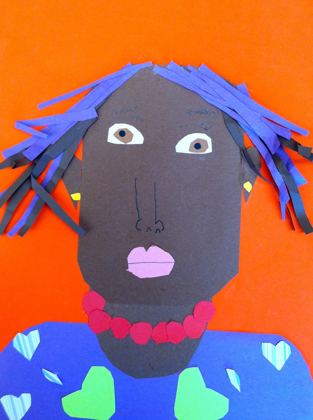 Olive ART! Do You???: Cut Paper Portraits