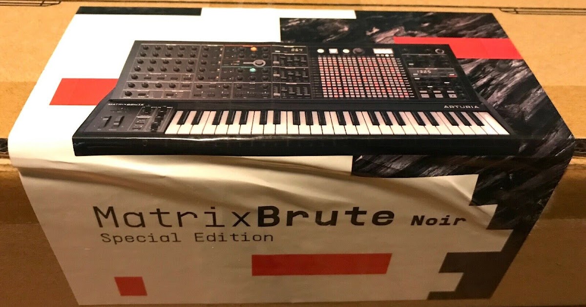 MATRIXSYNTH: Arturia MatrixBrute Noir in Original Box