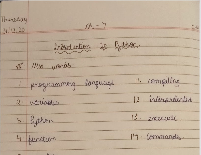 Introduction to Python Notebook work