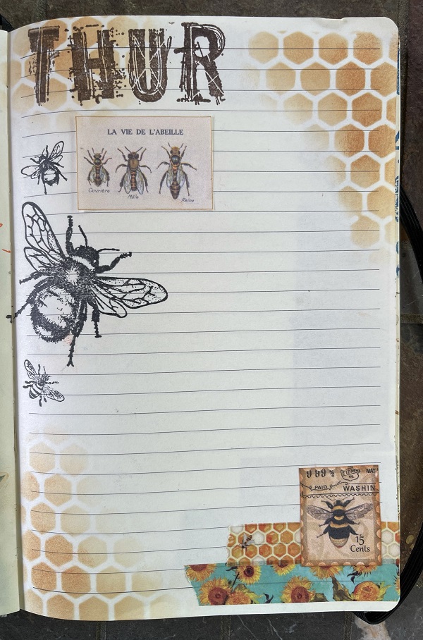 Karen Bearse Designs: Journal Prep Pages with Lots of Stamping!