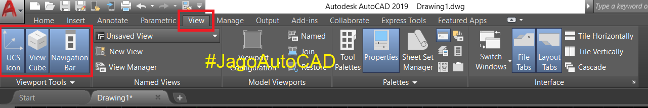 Cara Menampilkan dan Mengilangkan View Cube, Navigation Bar, dan UCS ...