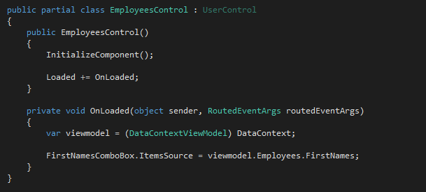 MVVM anti-pattern: explicitly using data context in View code behind