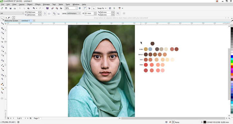 Tutorial vector hijab Coreldraw | Part 1 - metrocode21