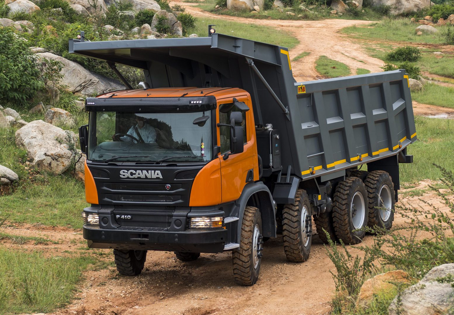 Scania P 410 (8x4) Premium Tippers Presented At Excon 2015