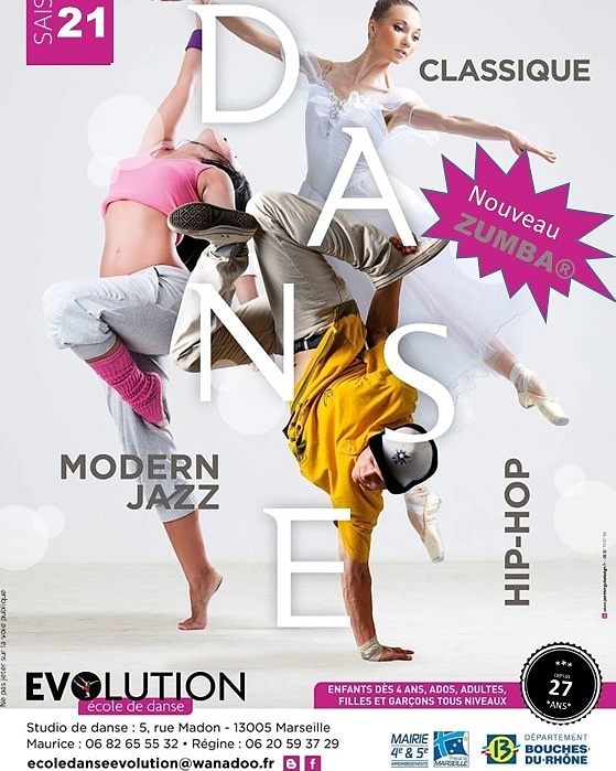 EVOLUTION Ecole de Danse Marseille (Bouches du Rhone)