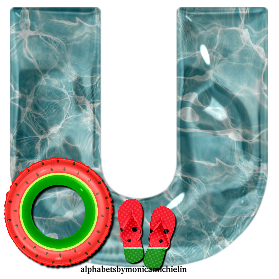 M. Michielin Alphabets: BLUE WATER POOL ALPHABET LETTERS LUMPY ...