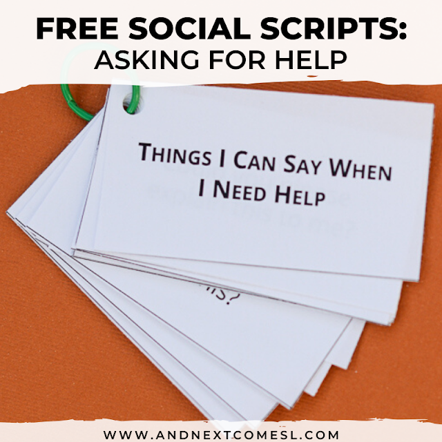Printable Social Scripts for Kids | And Next Comes L - Hyperlexia Resources