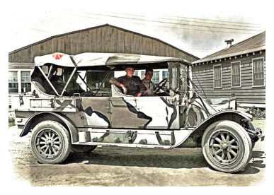 C A M O U P E D I A: Camouflage artists turn Velie automobile into a ...