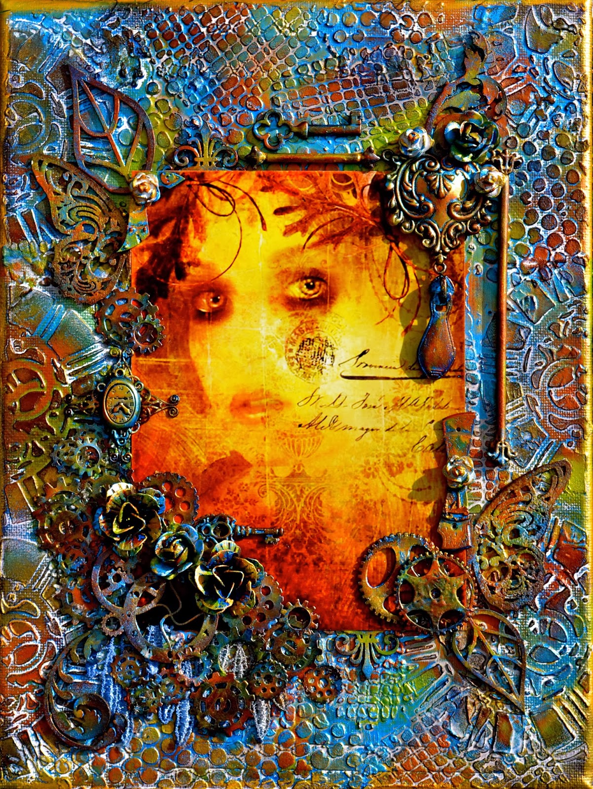 Imaginarium Designs: Black & White Layout & A Mixed Media Canvas