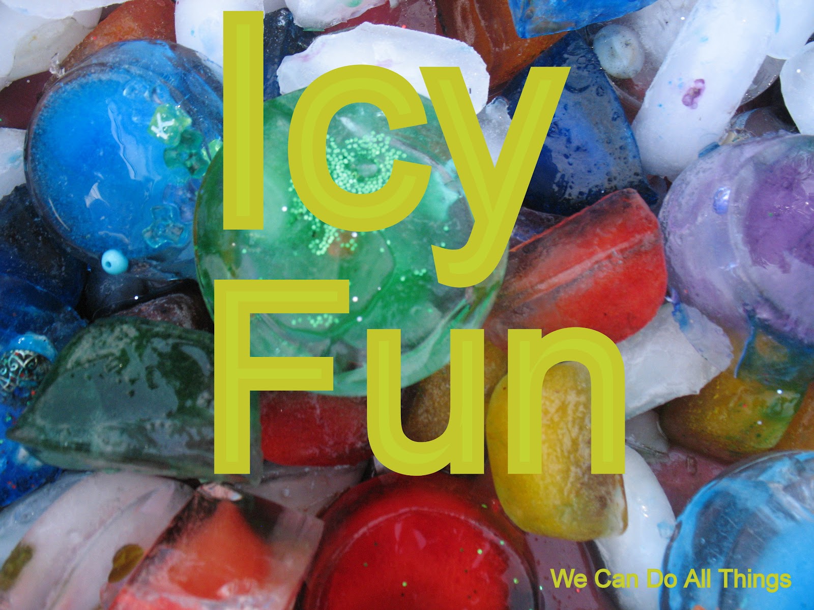 we can do all things: Icy Fun -- Sensory Play