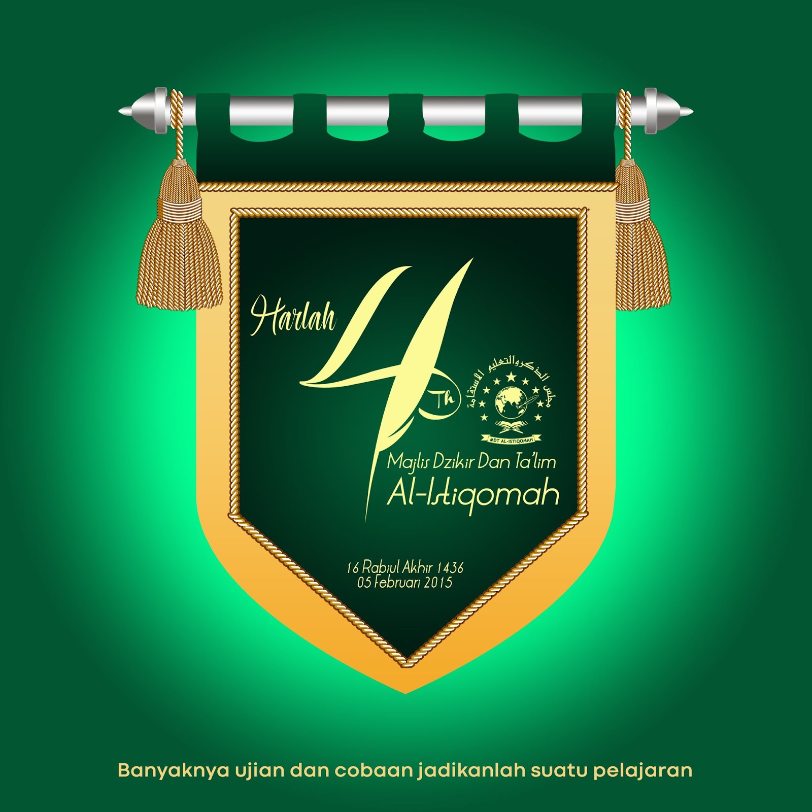 MAJLIS DZIKIR DAN TA'LIM AL-ISTIQOMAH: Logo Resmi HARLAH 4 Tahun Majlis ...