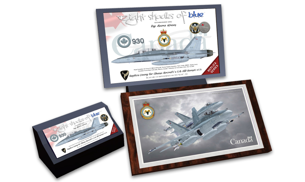 Eight Shades of Blue: RCAF 401 TFS "Ram" CF-188 B Hornet - Replica Series