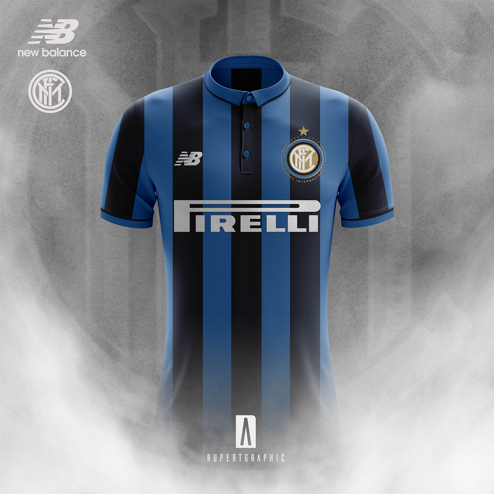 New Balance Inter Milan 17-18 Home, Away & Third Kits Concepts by ...