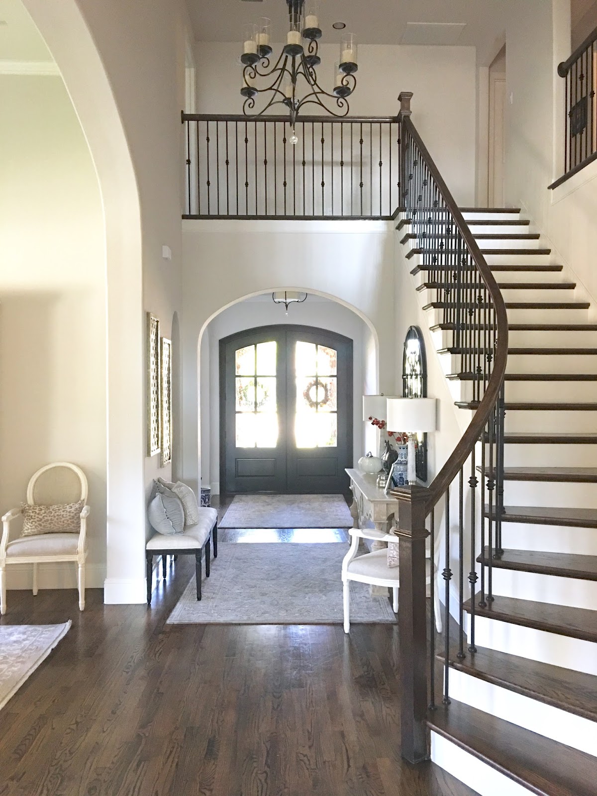 Classic Style Home: Fall Foyer and Repurposed Decor
