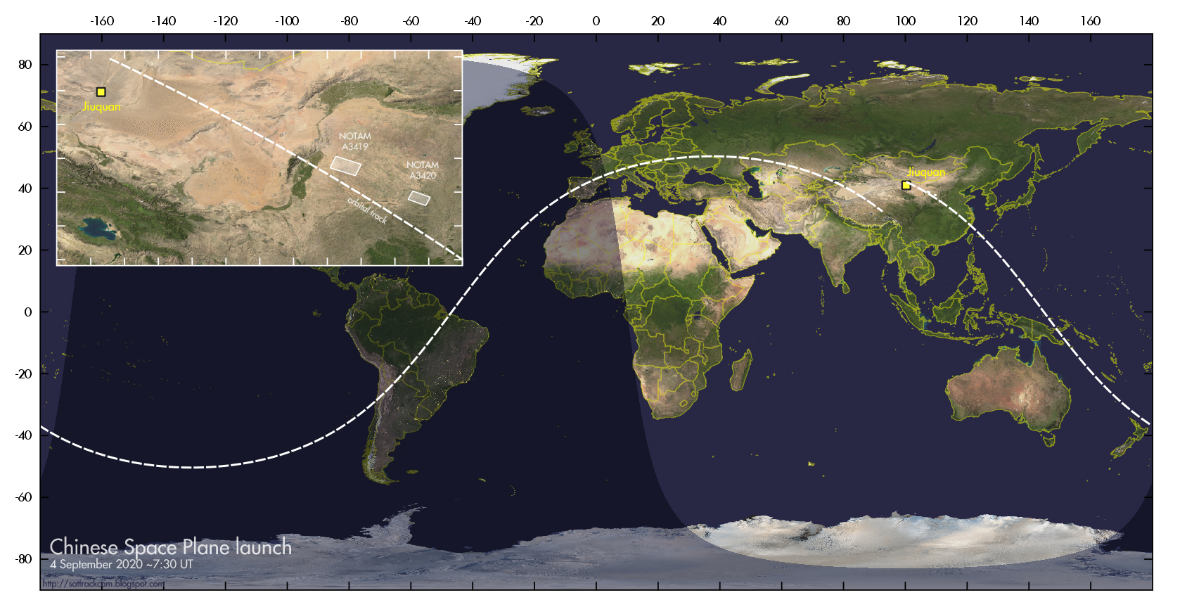 SatTrackCam Leiden (b)log: China launches a 'Reusable Experimental ...