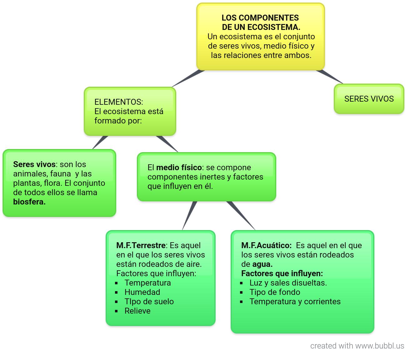 Elblogdequintobe: T.1. LOS COMPONENTES DE LOS ECOSISTEMAS. (ESQUEMAS AL ...