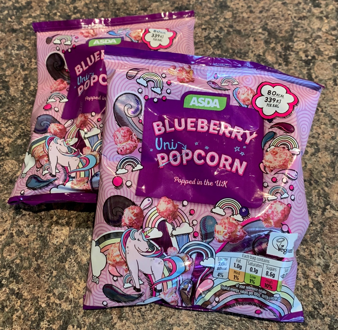 FOODSTUFF FINDS: Blueberry Uni-Popcorn (Asda) By @Cinabar