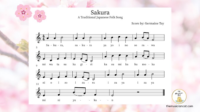 Sakura - A Traditional Japanese Folk Song (lyrics and score)The ...