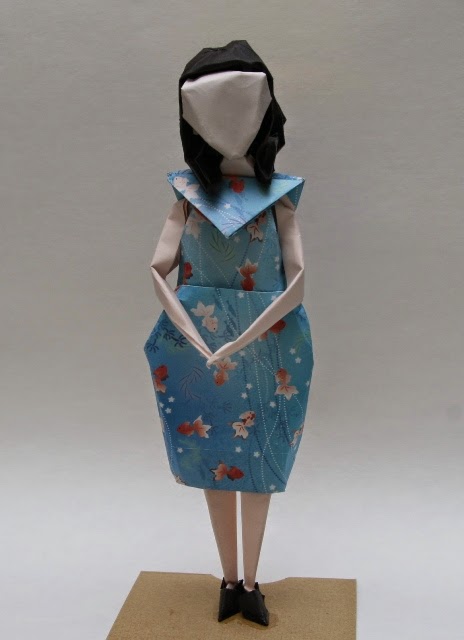 origami girl ~ origami instructions art and craft ideas