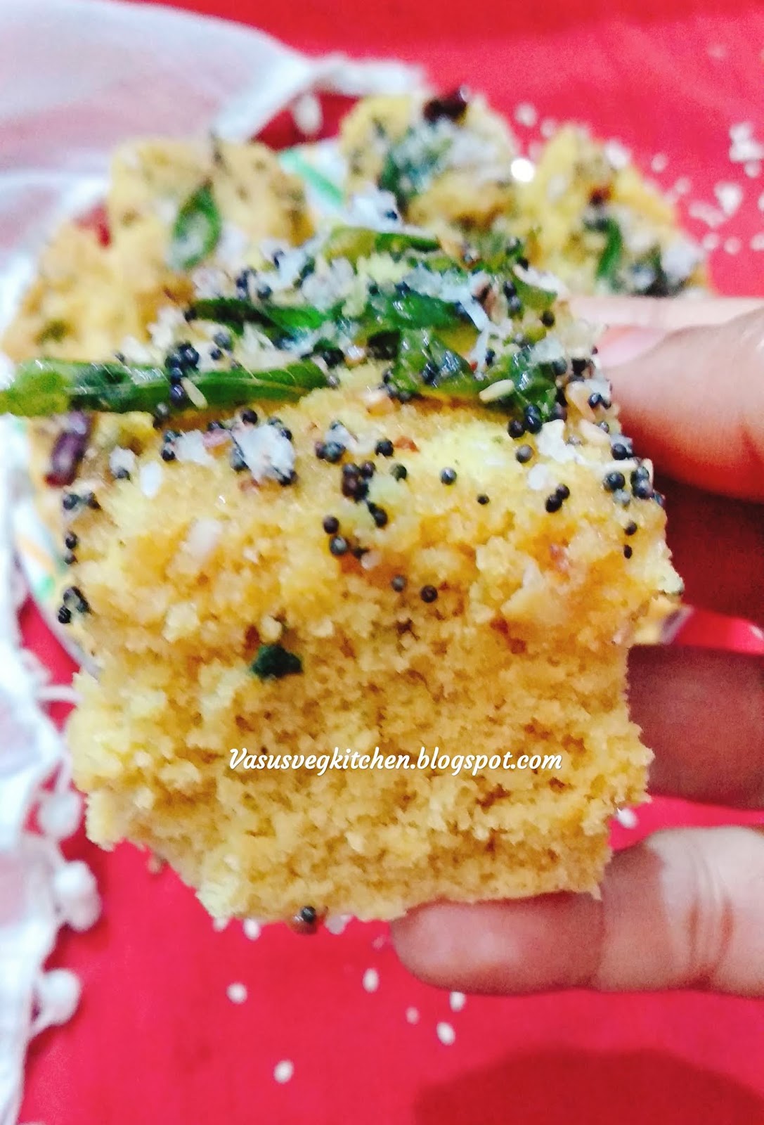 Vasusvegkitchen: Gujarati Instant Khaman , how to prepare instant ...